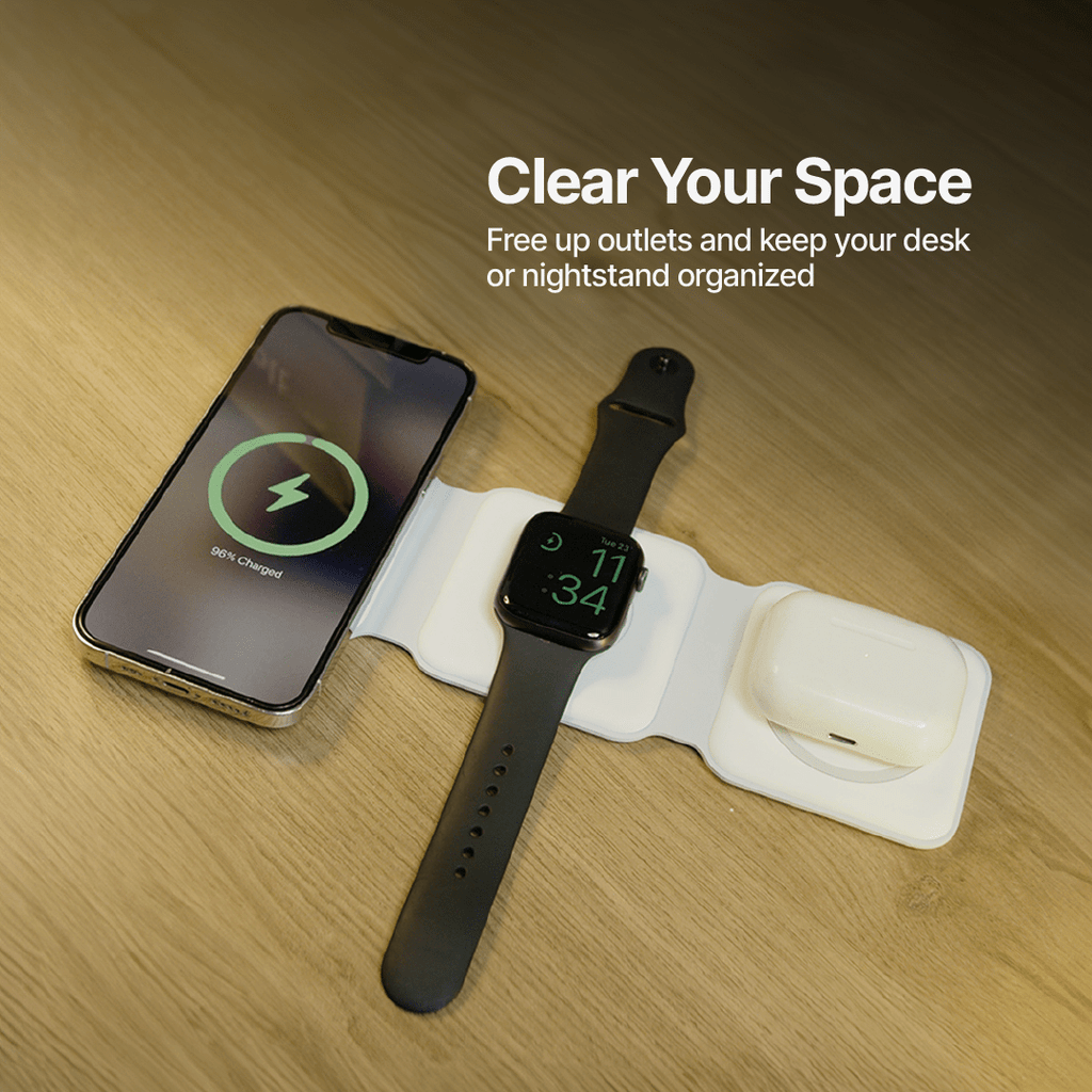 Foldable 3 in 1 Charging Station – BlueBolt Chargers